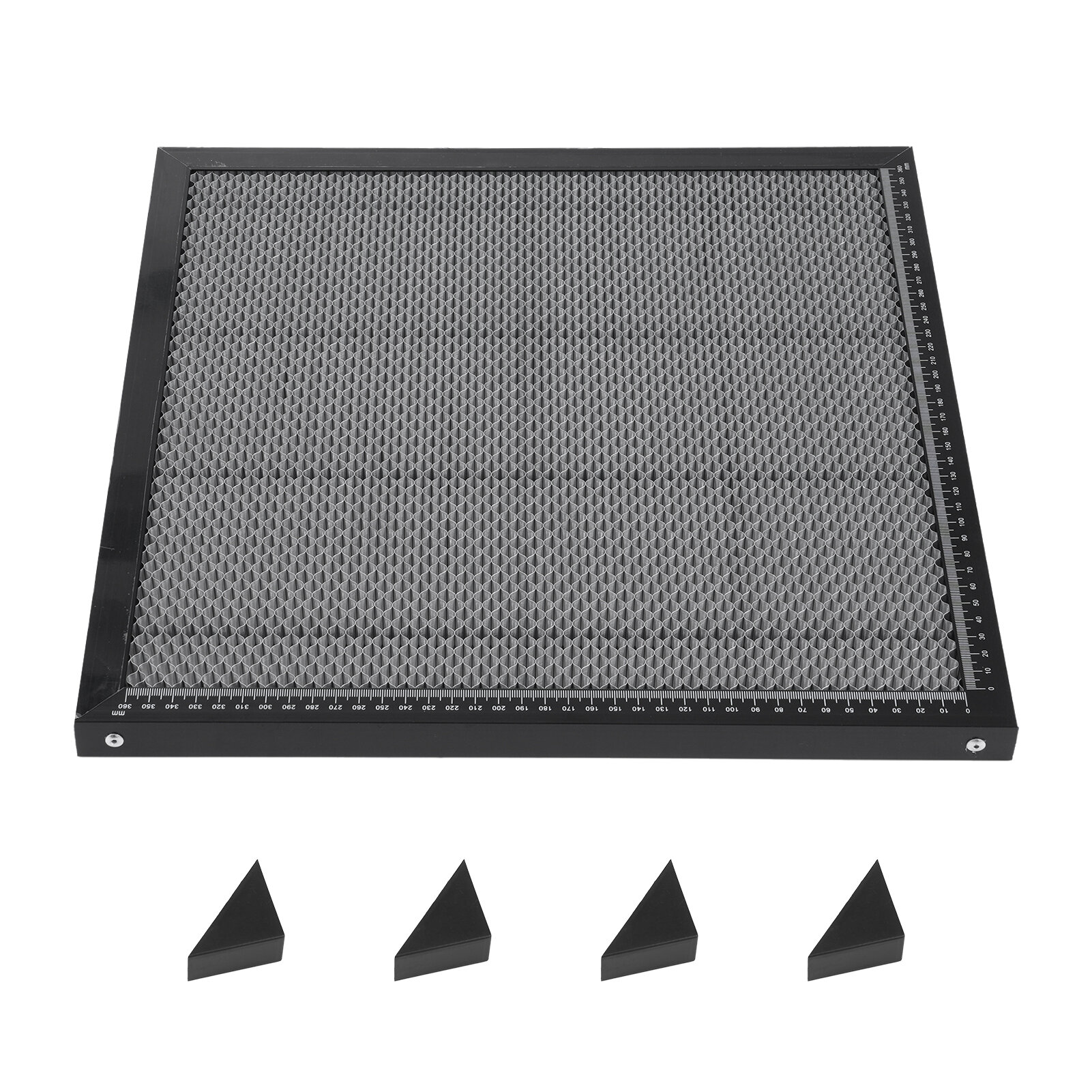 Сотовый рабочий стол 400×400 мм из алюминия – универсальная платформа для CO2, диодных и волоконных лазеров