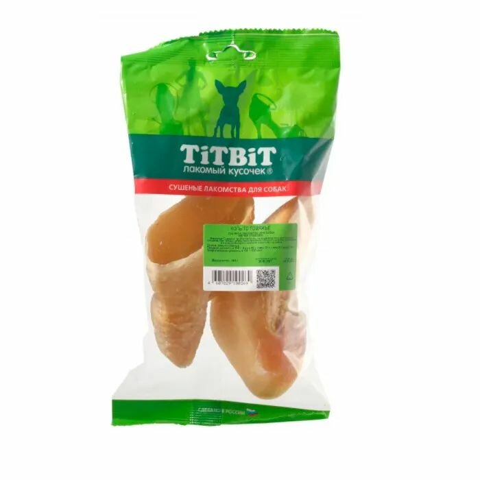 Лакомство для собак Titbit Копыто мясное говяжье, упаковка 3 шт х 240 г