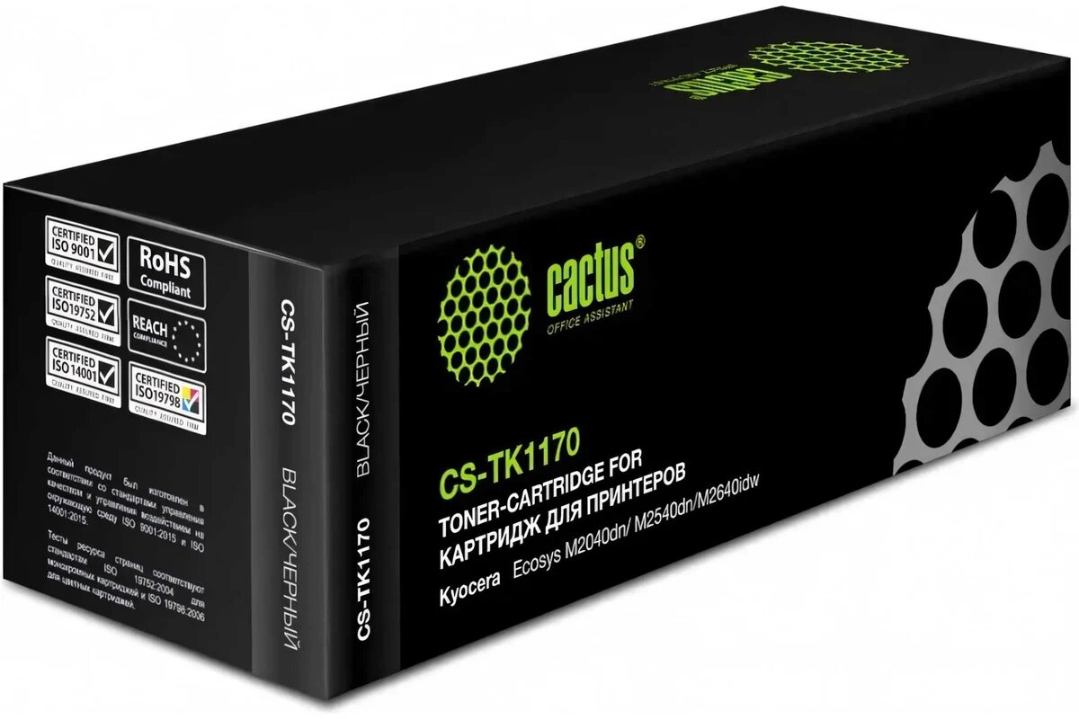 Cactus TK-1170 черный лазерный картридж 7200 стр для Kyocera Ecosys M2040DN M2540DN M26