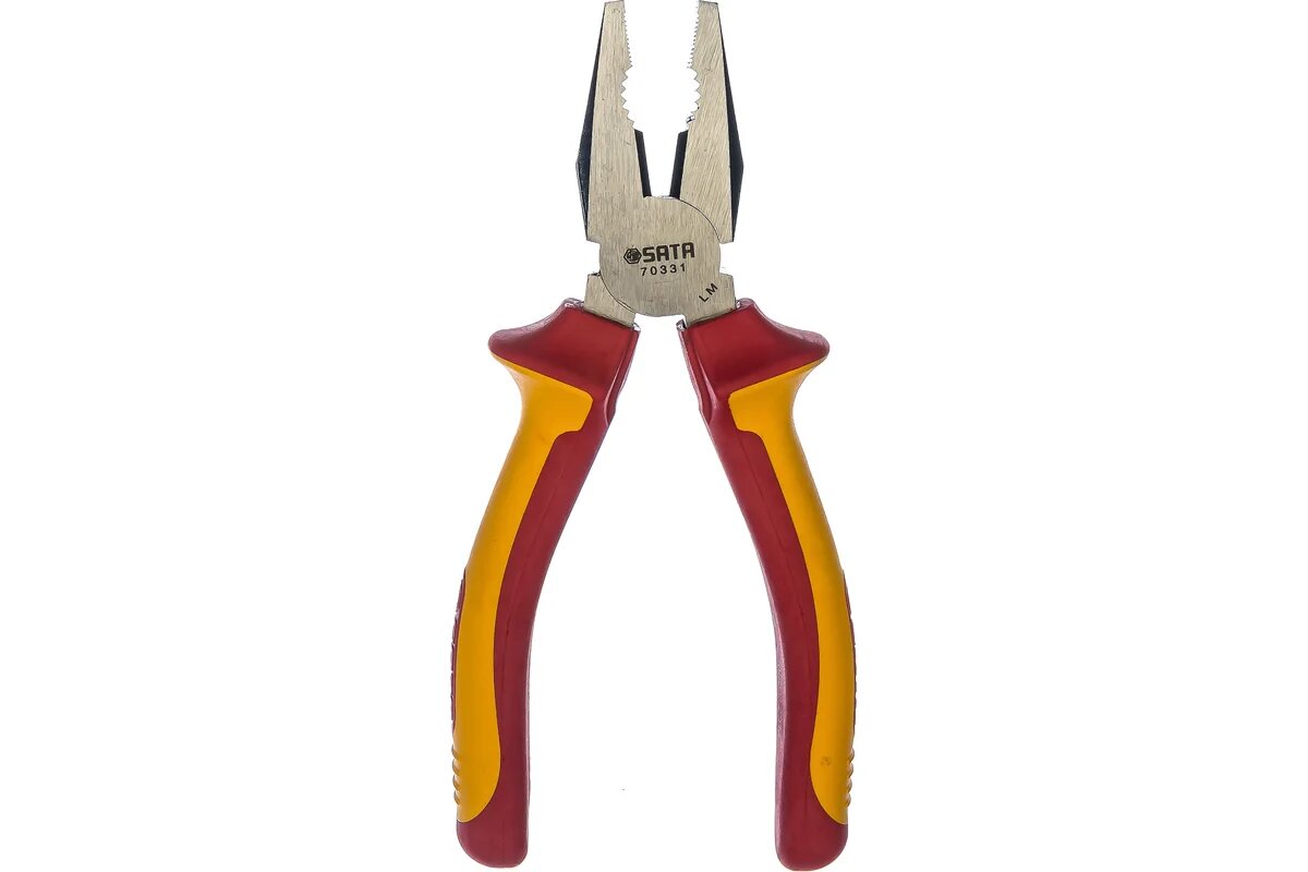 Пассатижи с изолированными рукоятками 6 дюймов Sata 70331 - инструмент для электроустановок