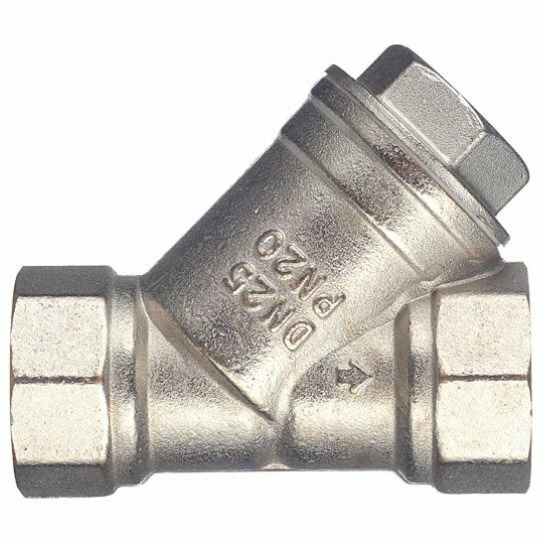 Фильтр косой никелированный 40 мм для систем водоснабжения механической очистки