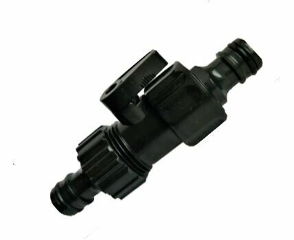 Соединитель штуцерный с вентилем для шлангов под быстросъемные соединители