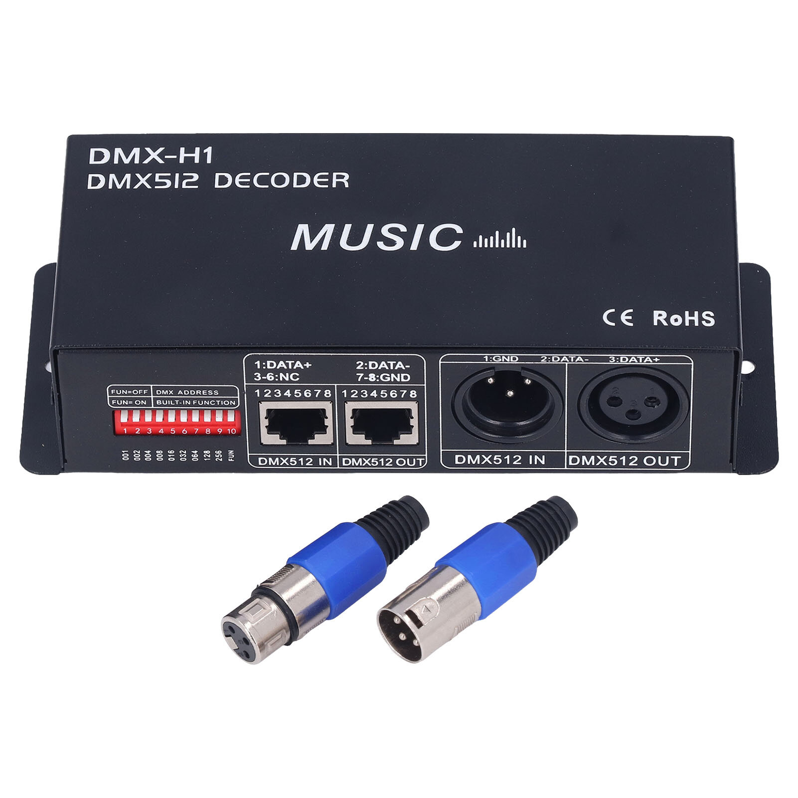 3-канальный DMX-декодер, регулируемый RGB-диммировщик для светодиодных баров и отелей Sober Bar8A