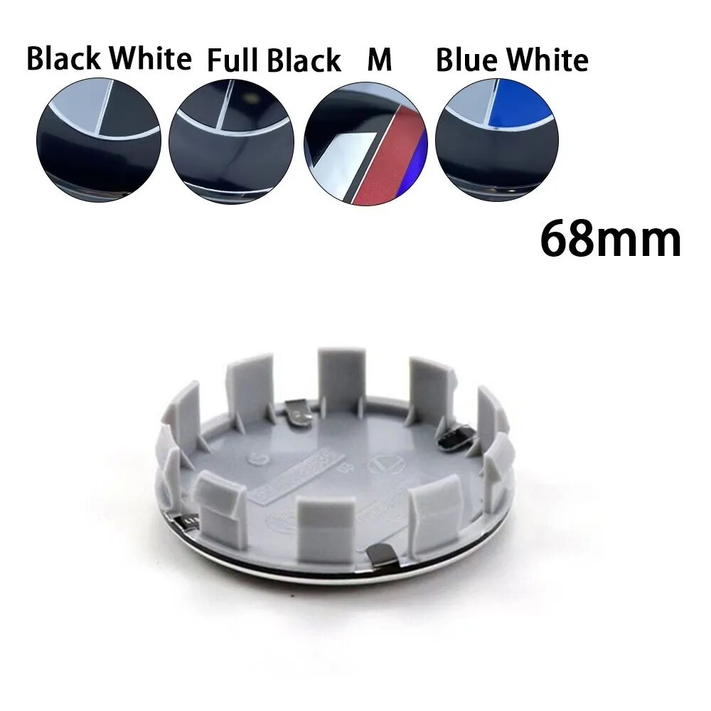 4 шт, 68 мм, центральная крышка колеса автомобиля, логотип, значок ступицы, накладка на Blue white