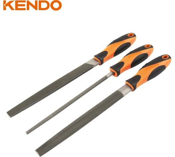 Набор напильников KENDO 3 шт 200 мм 85118
