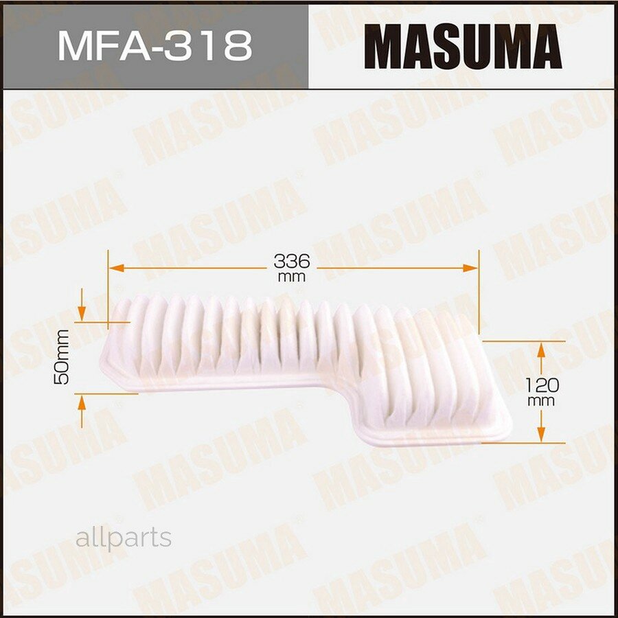 MASUMA MFA-318 фильтр воздушный!\ Toyota RAV4 1.8 16V, Lexus IS200 2.0 99>