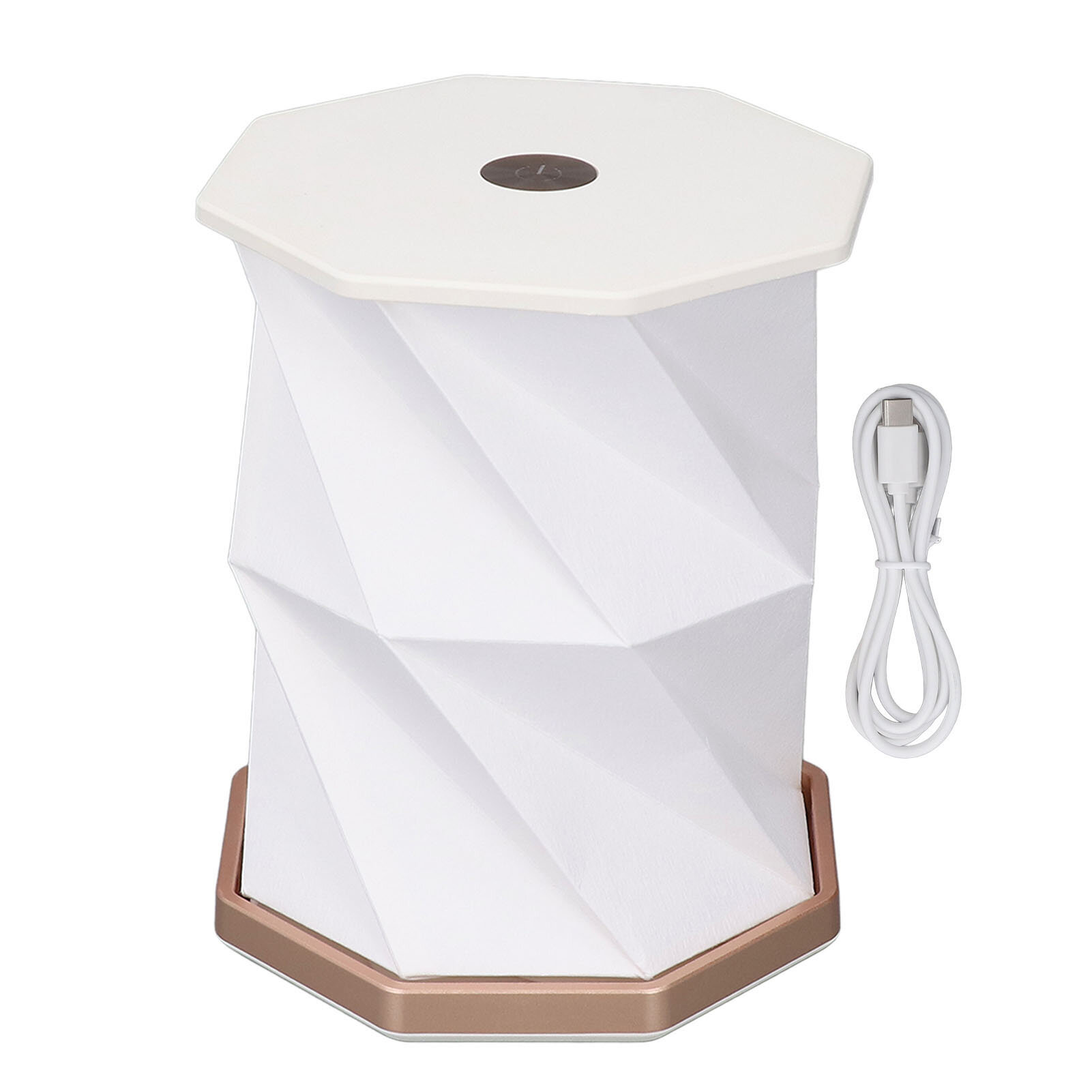 Прикроватная настольная лампа, бумажная складная бесступенчатая регулируемая яркость, перезаряжаемая батарея, сенсорный ночник для спальни, гостиной