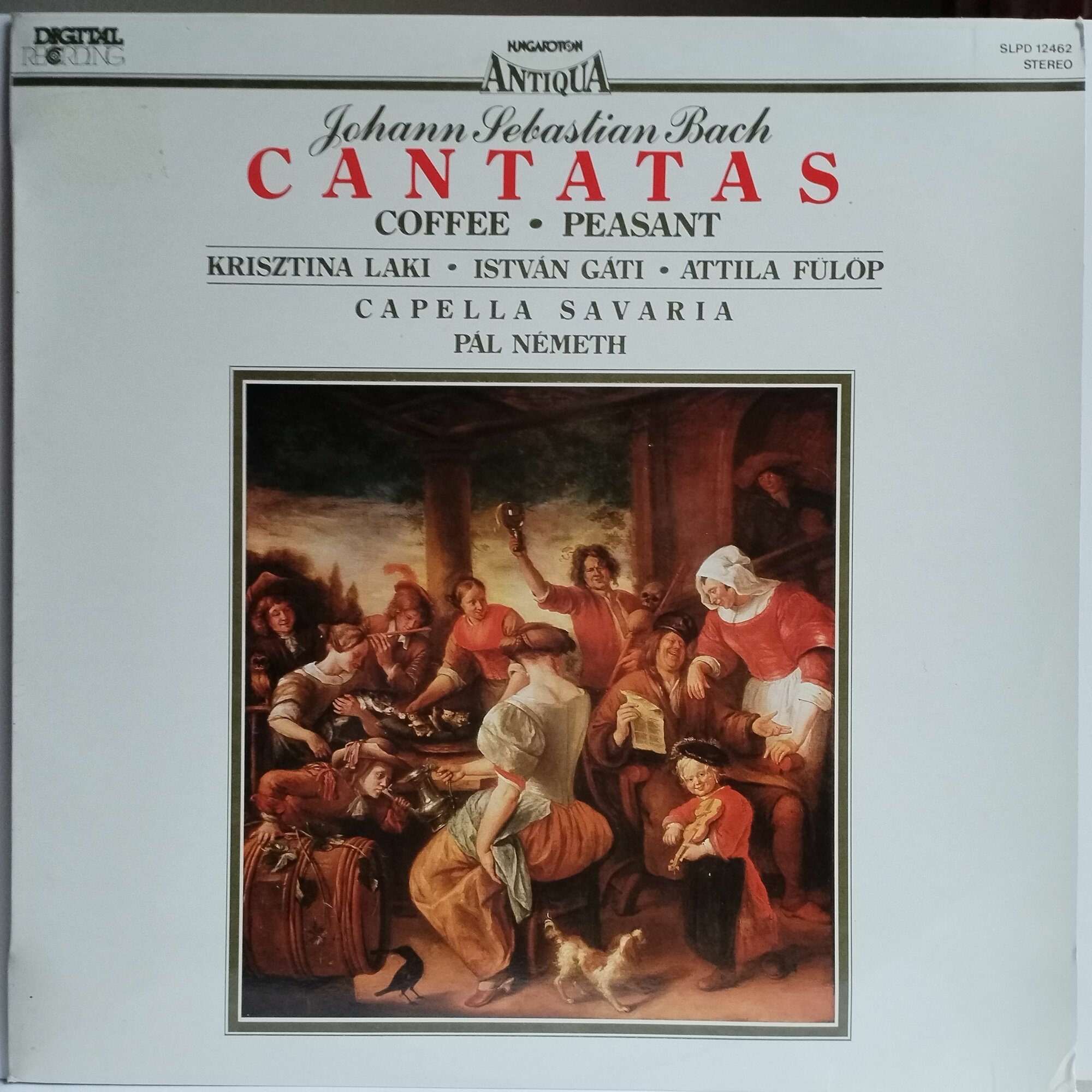 J. S. Bach / Pal Nemeth - Cantatas: Coffee; Peasant (1LP Hungaroton, Венгрия 1983, M/NM)
