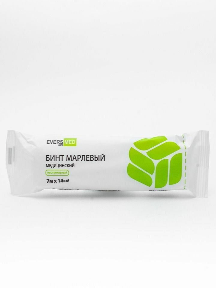 Бинт марлевый нестерильный 7м х14 см, 1 шт. Life Эверс Med