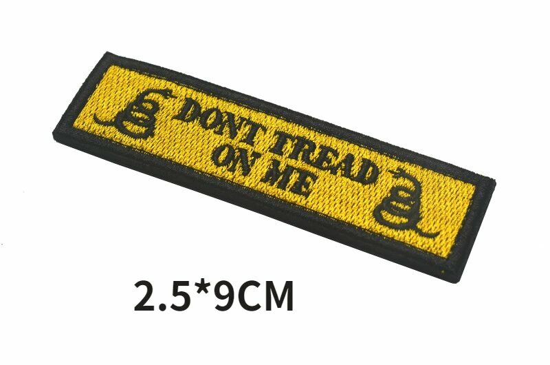 Тактическая нашивка "Не наступай на змею" с флагом Гадсдена DTM Желтый, V00228-2.5x9CM-2