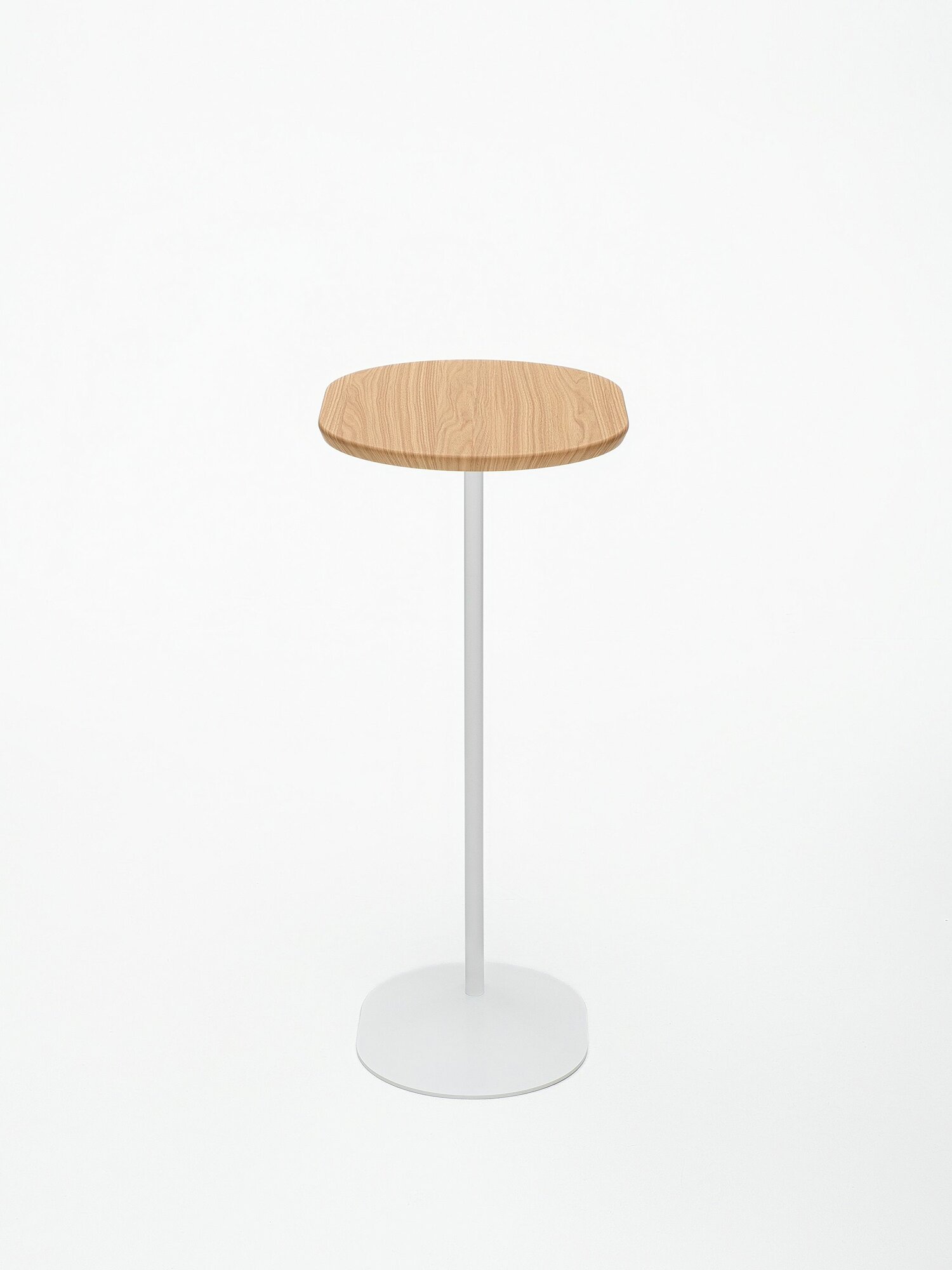 Журнальный столик /кофейный, прикроватный, придиванный, приставной стол блум Дуб натуральный с белой ножкой 30х67х42 см