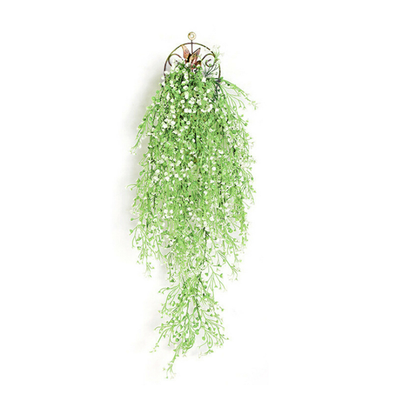 Fake Admiralty Willow 77cm Plastic Realistic Wall Hanging for Office Living Room Decoration White
