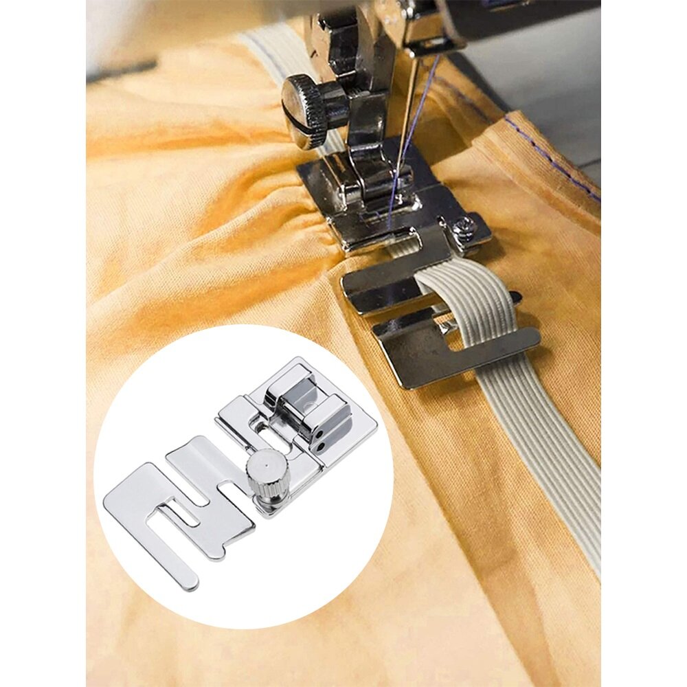 Лапка для пришивания резинки, инструмент для творчества, шитья и рукоделия для бытовой швейной машины