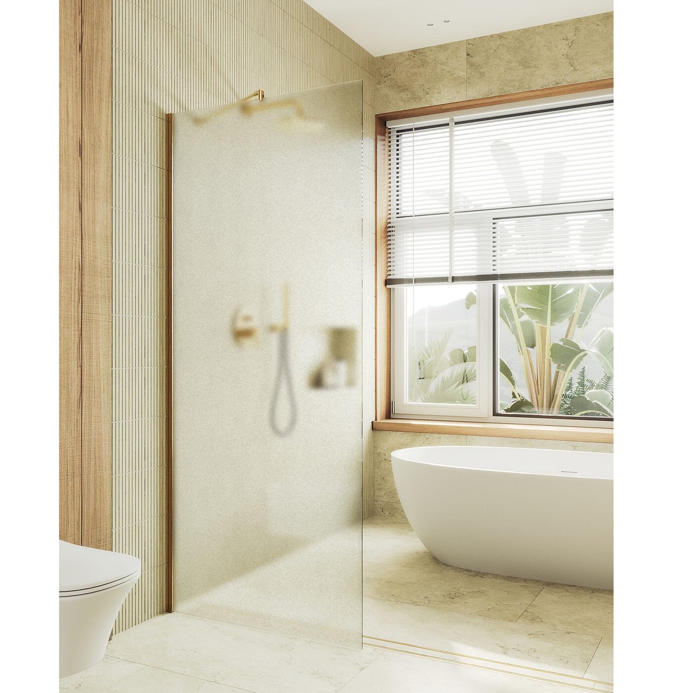 Душевая перегородка MaybahGlass 195х99 MGD-1357-3ш