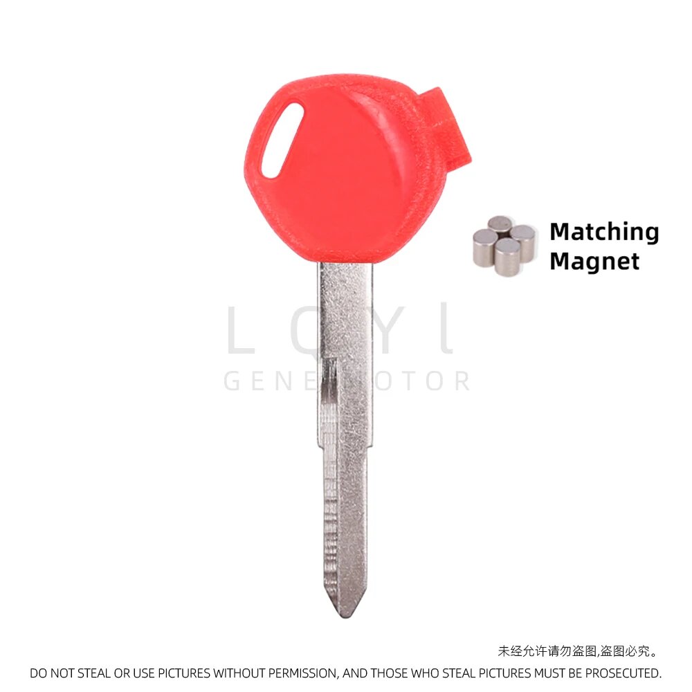 3 шт. пустой ключ для мотоцикла, замена необрезанных ключей для скутера HONDA, магнитные противоугонные ключи для замка Zoomer DIO 56 Z4 Z125 SCR100 WH110