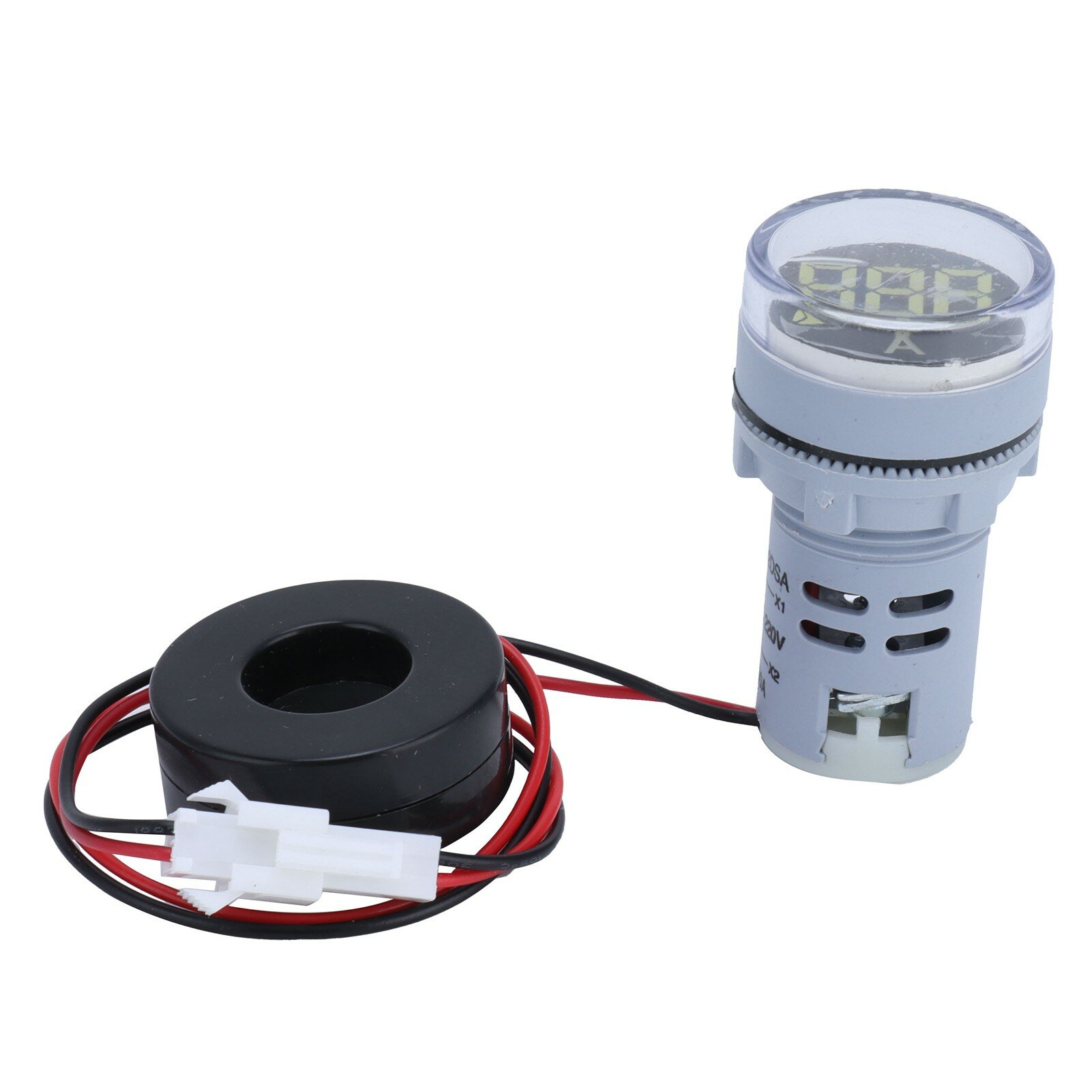 Цифровой амперметр, универсальный, с индикаторной лампой, переменный ток 220 В, AD16‑22DSA