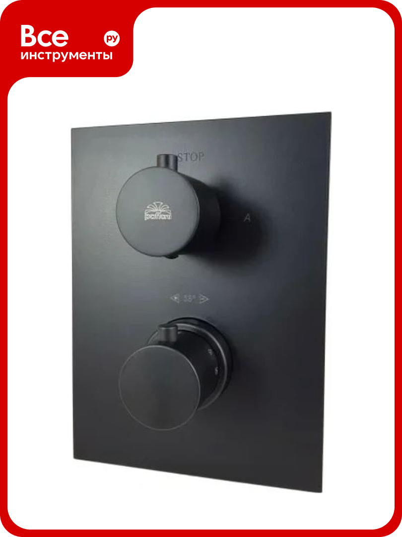 Встраиваемый смеситель термостат для душа Paffoni LIQ518NO/M LIGHT 00241810