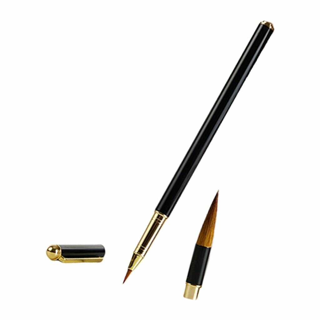 Металлическая кисть для каллиграфии со сменным наконечником