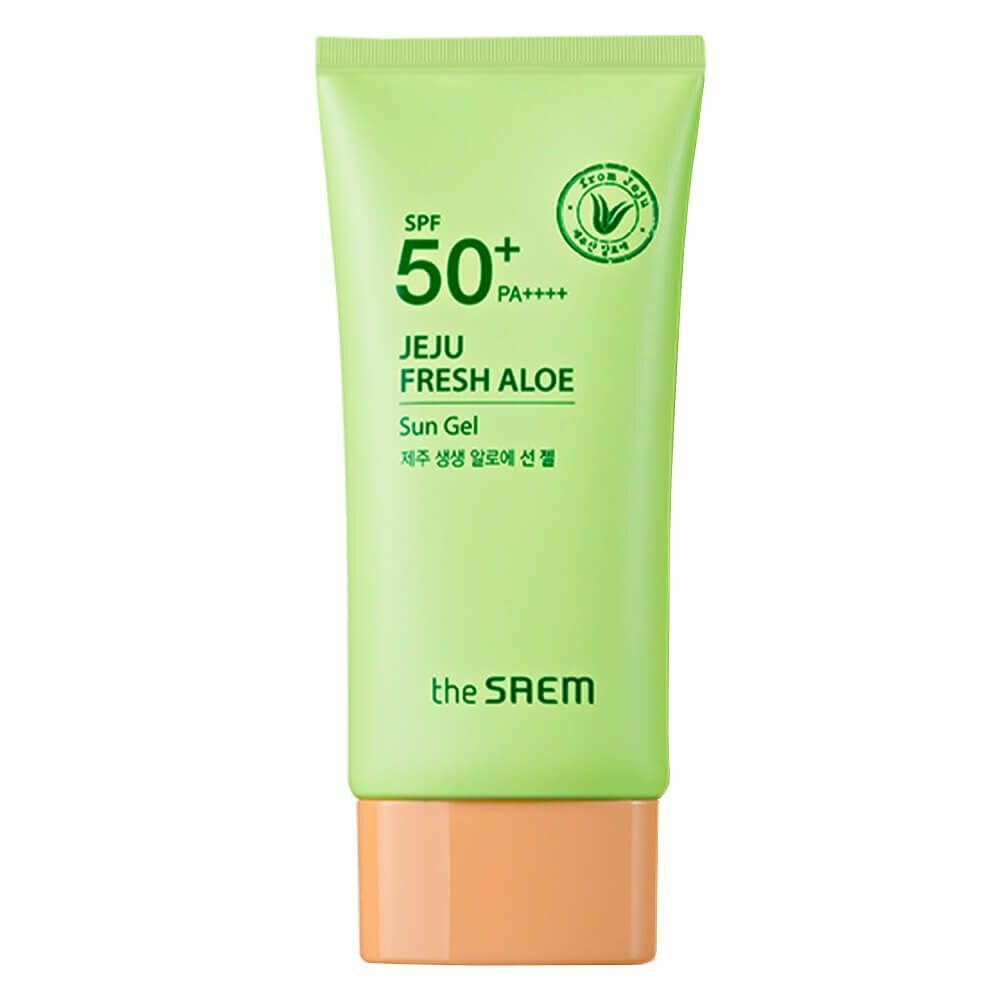 The Saem Jeju Fresh Aloe Sun Gel SPF50+ солнцезащитный крем с экстрактом алоэ (50гр.)
