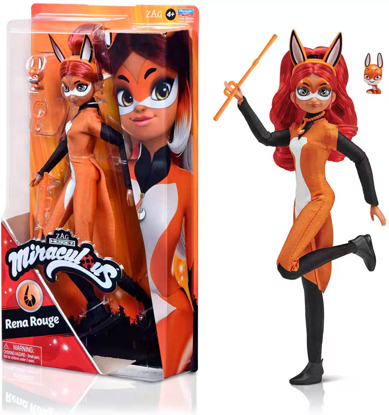 Кукла "Леди Баг и Супер-кот", Леди Баг с аксессуарами 27 см, Miraculous, Rena Rouge