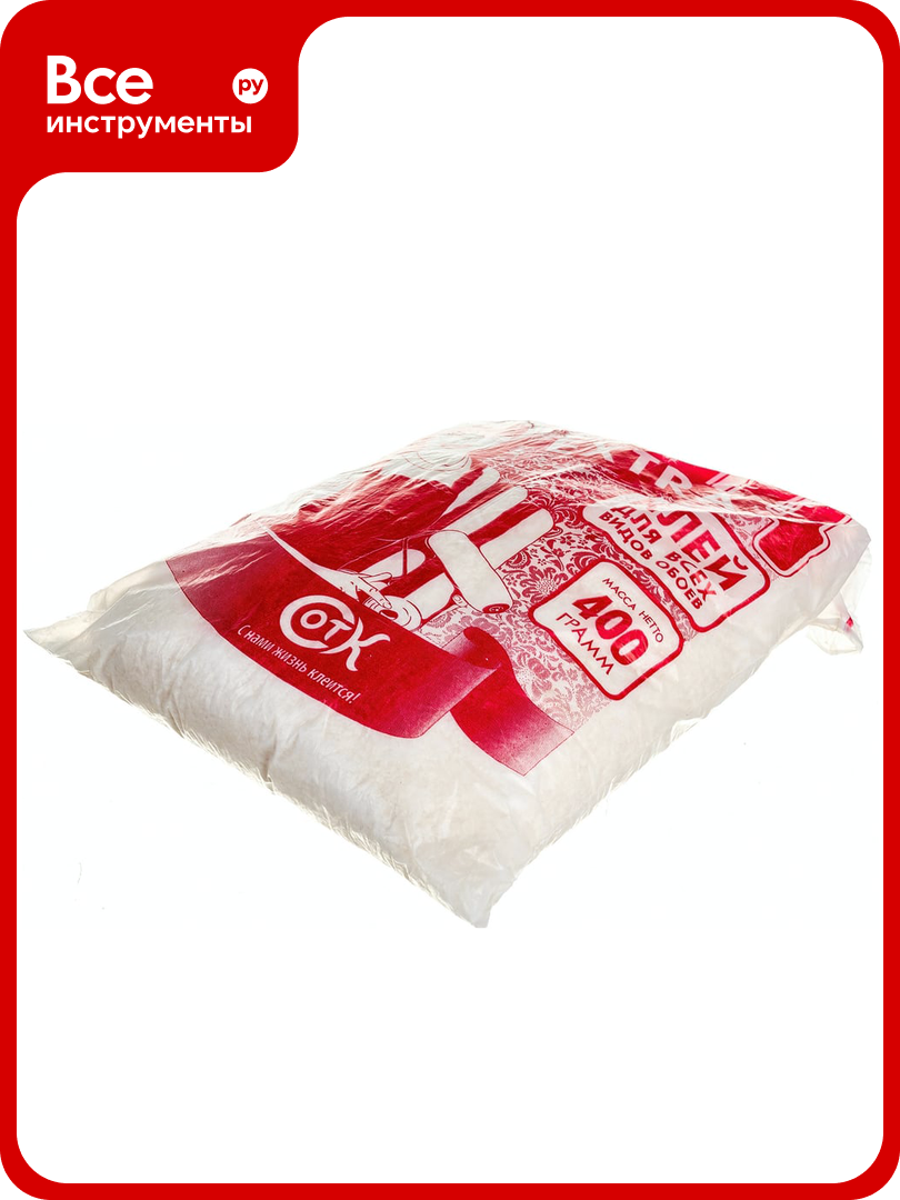 Клей для обоев КМЦ экстра 400 г, Клей для обоев кмц экстра 400 г 4607133680794 обладает повышенной клеящей способностью