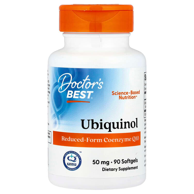 Капсулы Doctor's Best Ubiquinol with QH Kaneka 50 мг, 50 мг, 90 шт.