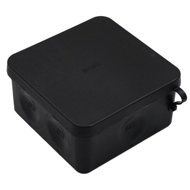 Коробка разветвительная HEGEL открытой установки атмосферостойкая 125х112х57 черный