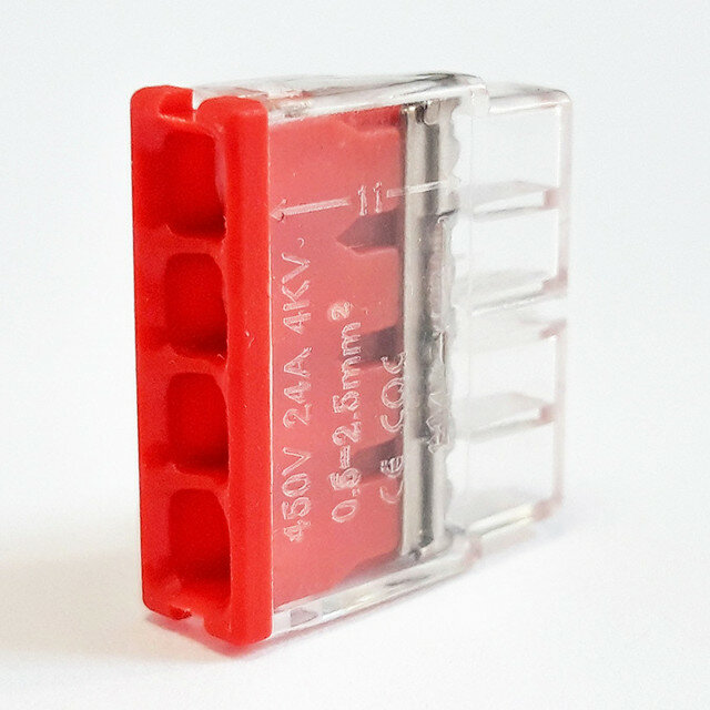 Клемма соединительная DORI 4х2,5мм. кв с контактной пастой 6шт