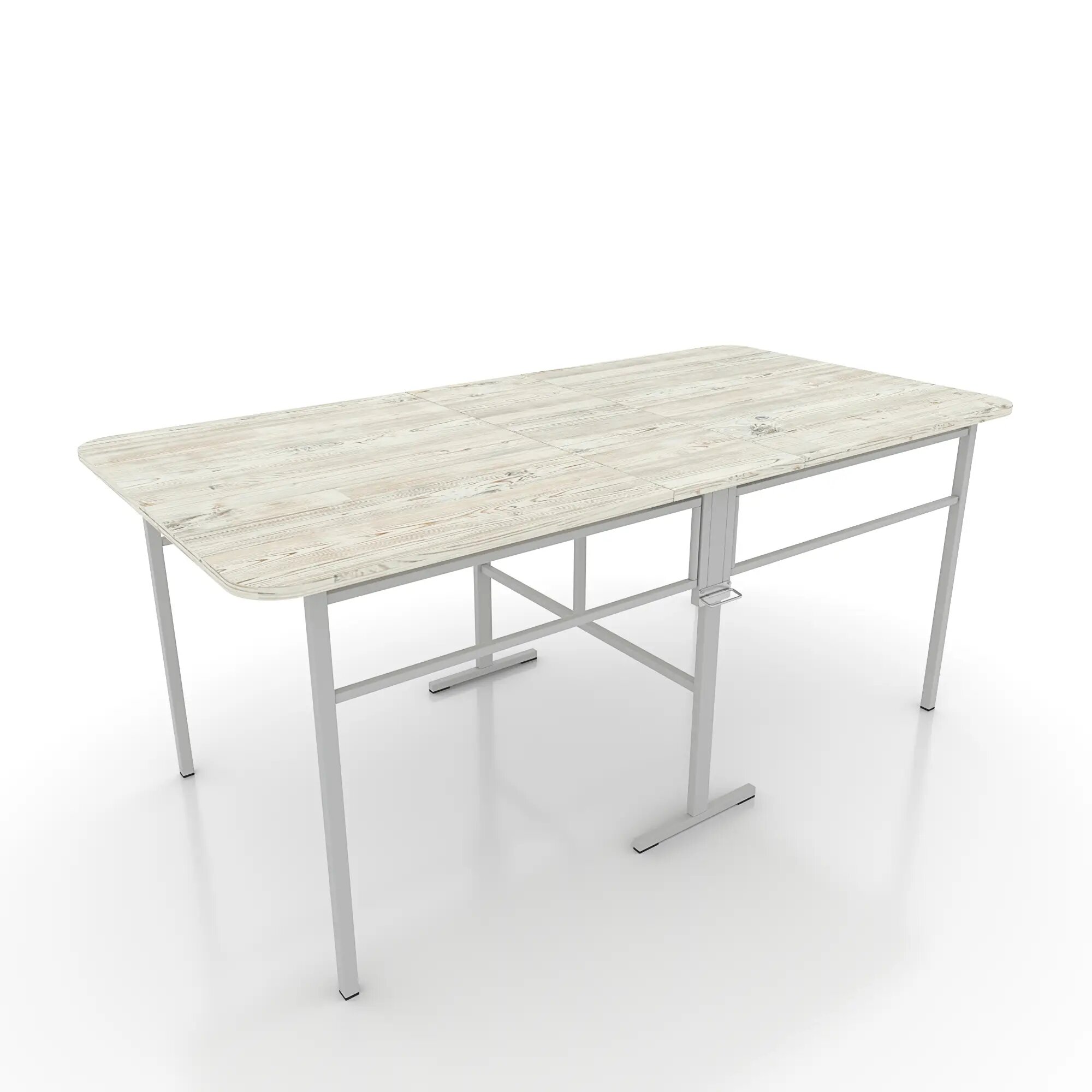 Стол книжка трансформер от производителя "Лайт Standart" - 1770х900х750 цвет столешницы Наоми подстолье Светлое