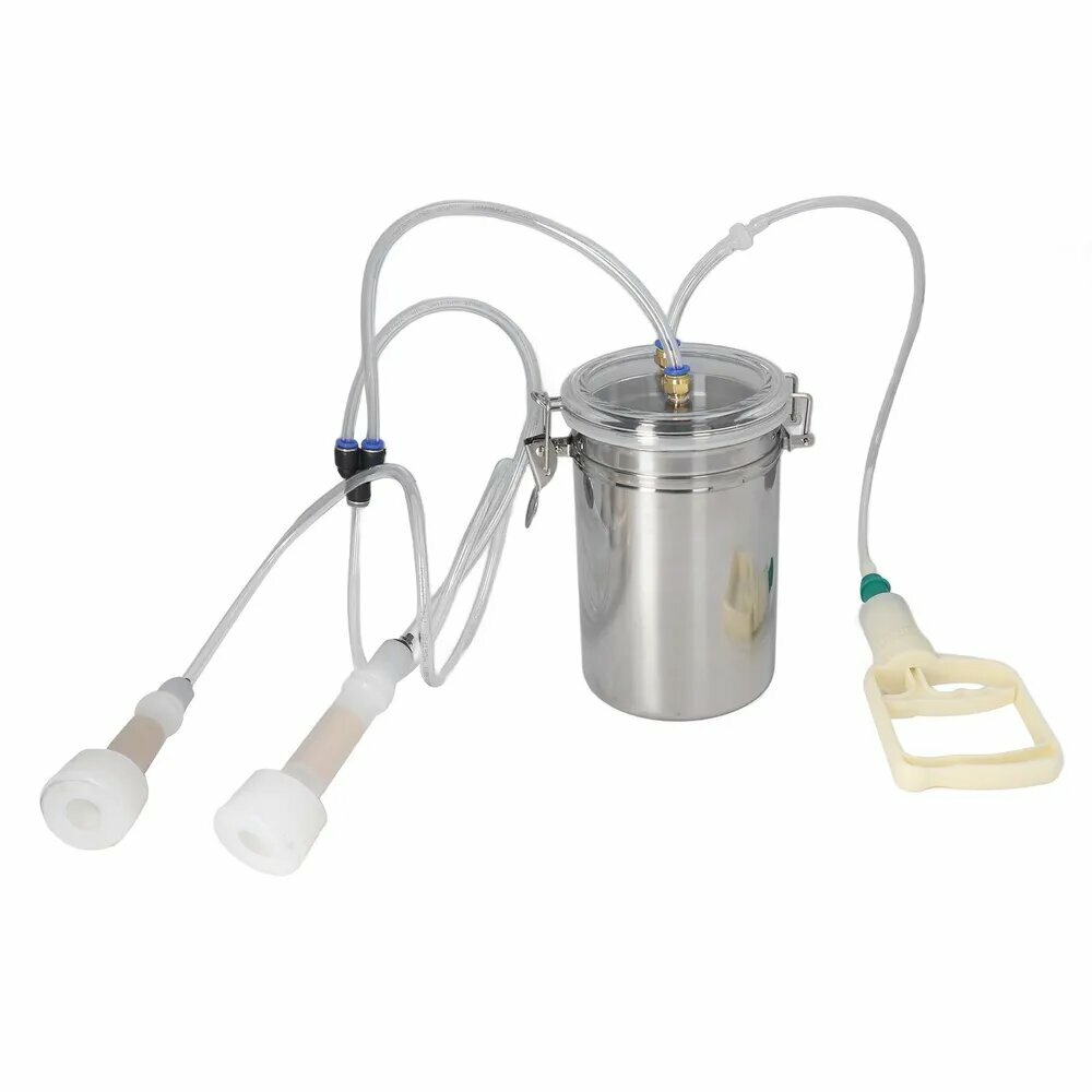 Небольшой бытовой портативный доильный аппарат для всасывания козьего молока объемом 2 литра