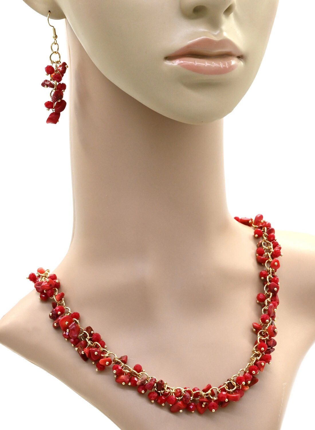 Бусы, коралл