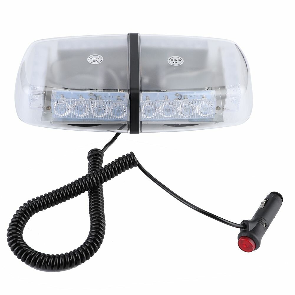 24 светодиодных стробоскопа на крышу, 24Вт, 7 режимов, для аварийных и полицейских машин