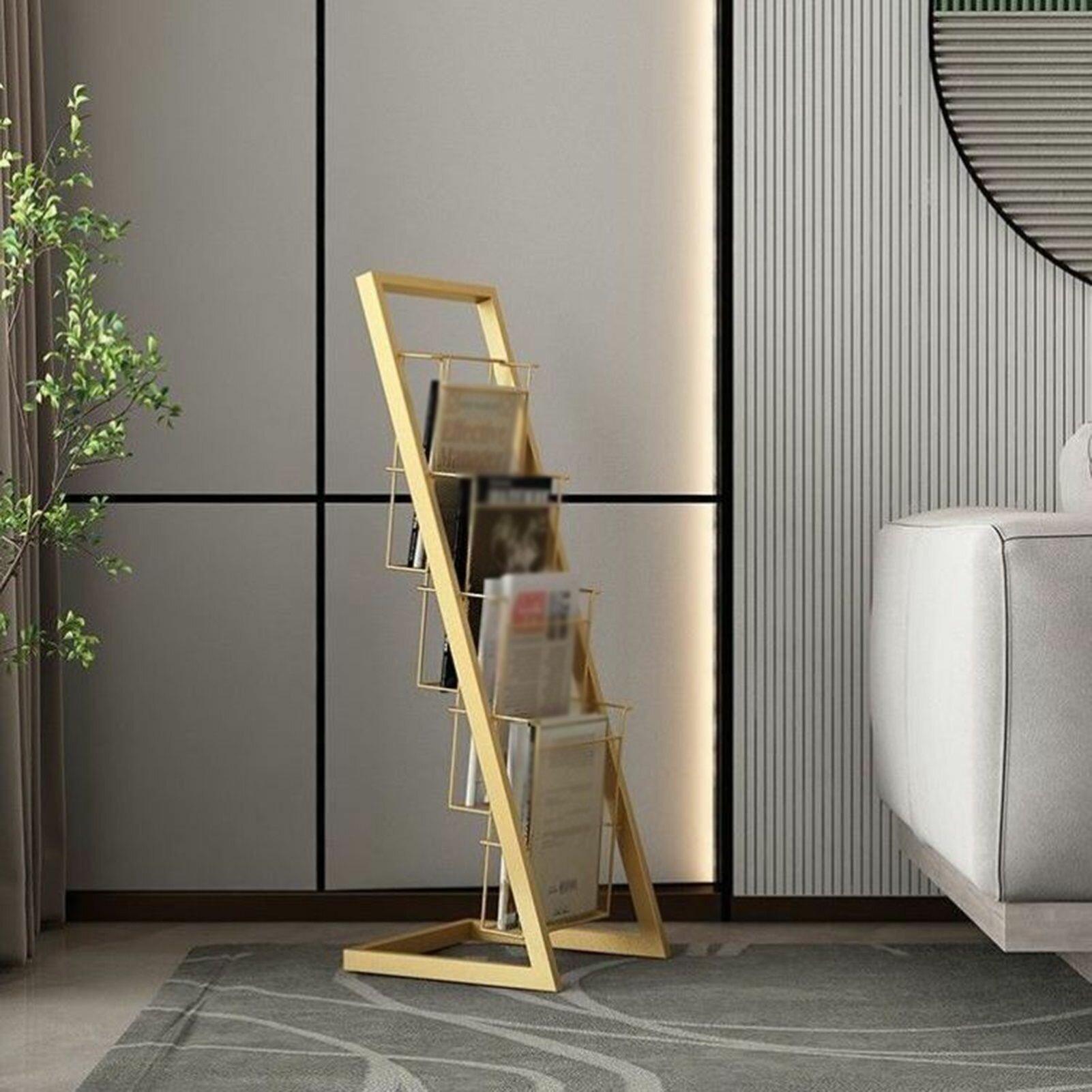 Стойка Для Буклетов напольная Торгстойка На 4 Карманов