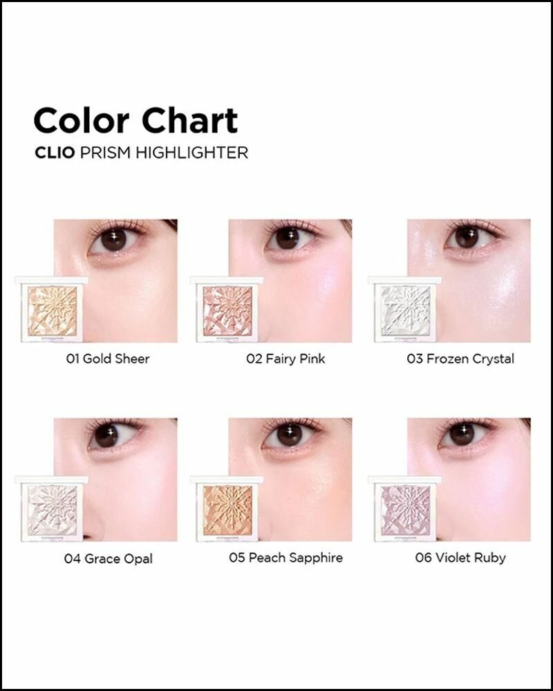 Хайлайтер CLIO Prism Highlighter (25AD), Увлажняющая трехмерная перламутровая снежинка 8g - 05 Peach Sapphire (25AD)