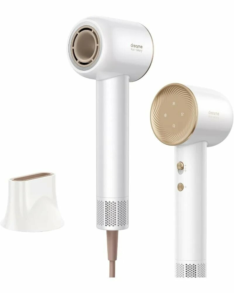 Dreame Фен для волос G20 1600 Вт, скоростей 110000, кол-во насадок 1, белый