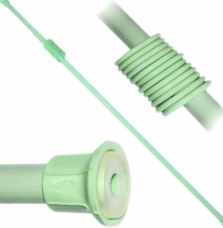 Карниз в ванну Европласт раздвижной 110-220 см, стальной салатовый