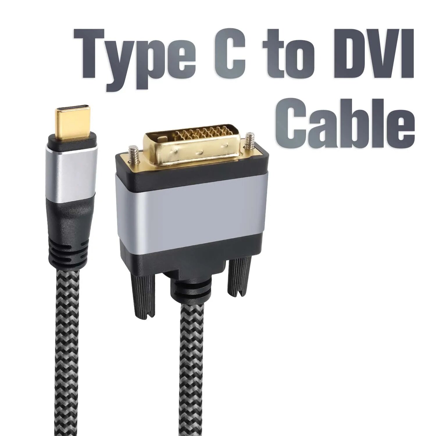 Кабель-адаптер USB C в DVI 4K 30Гц 1 м