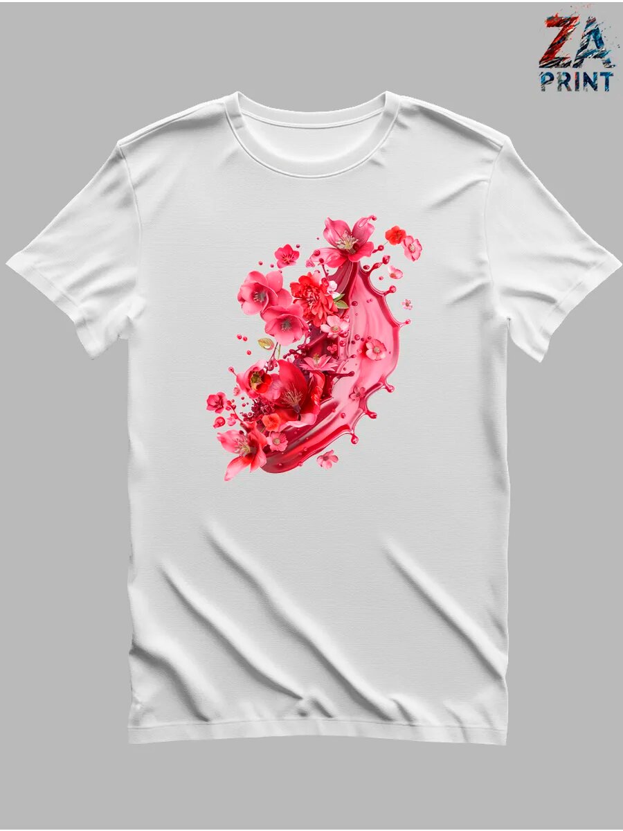 Футболка красивые цветы