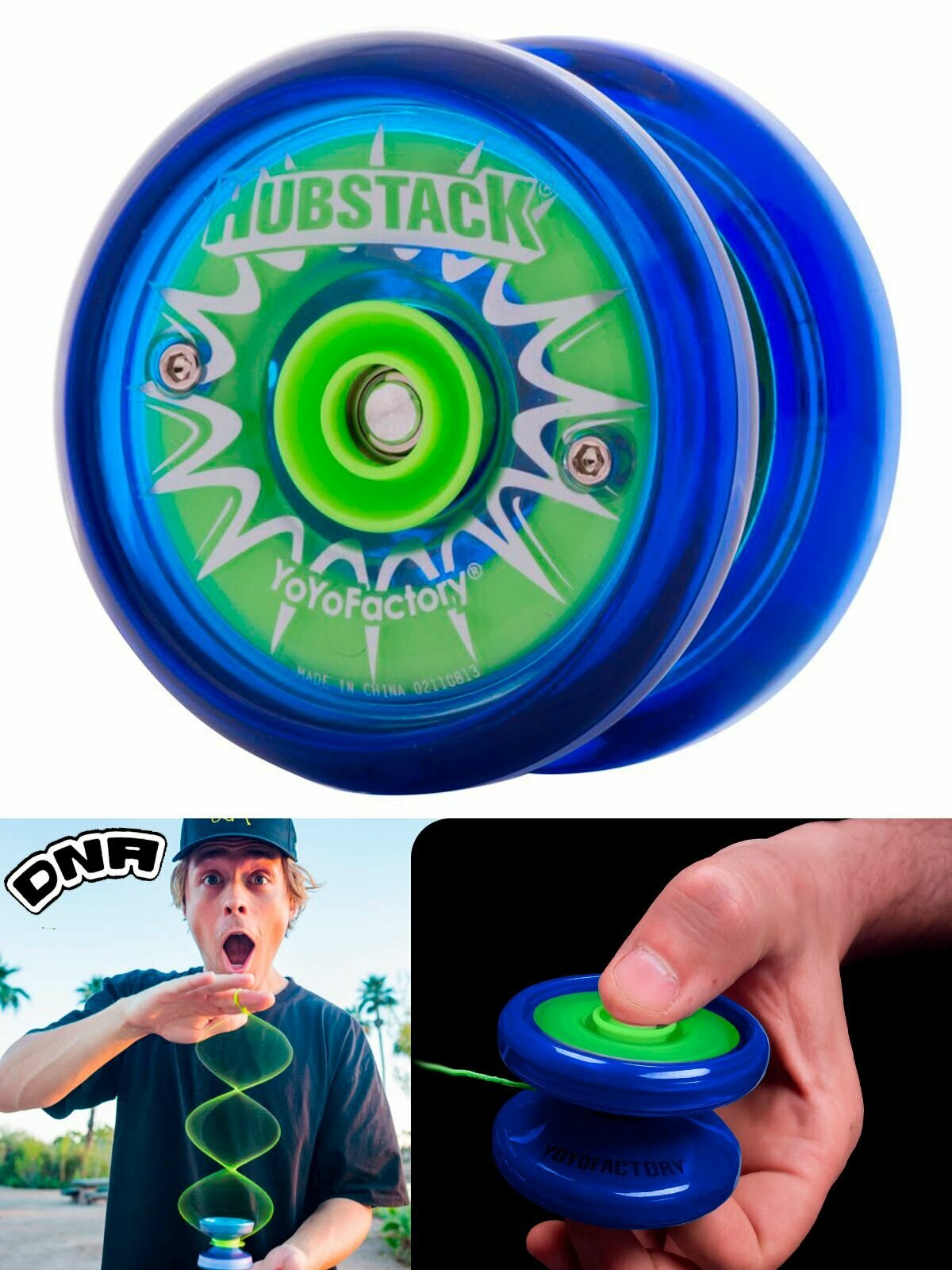 Игрушка для детей для трюков Йо-йо Hubstack c 3 подшипниками YoYoFactory