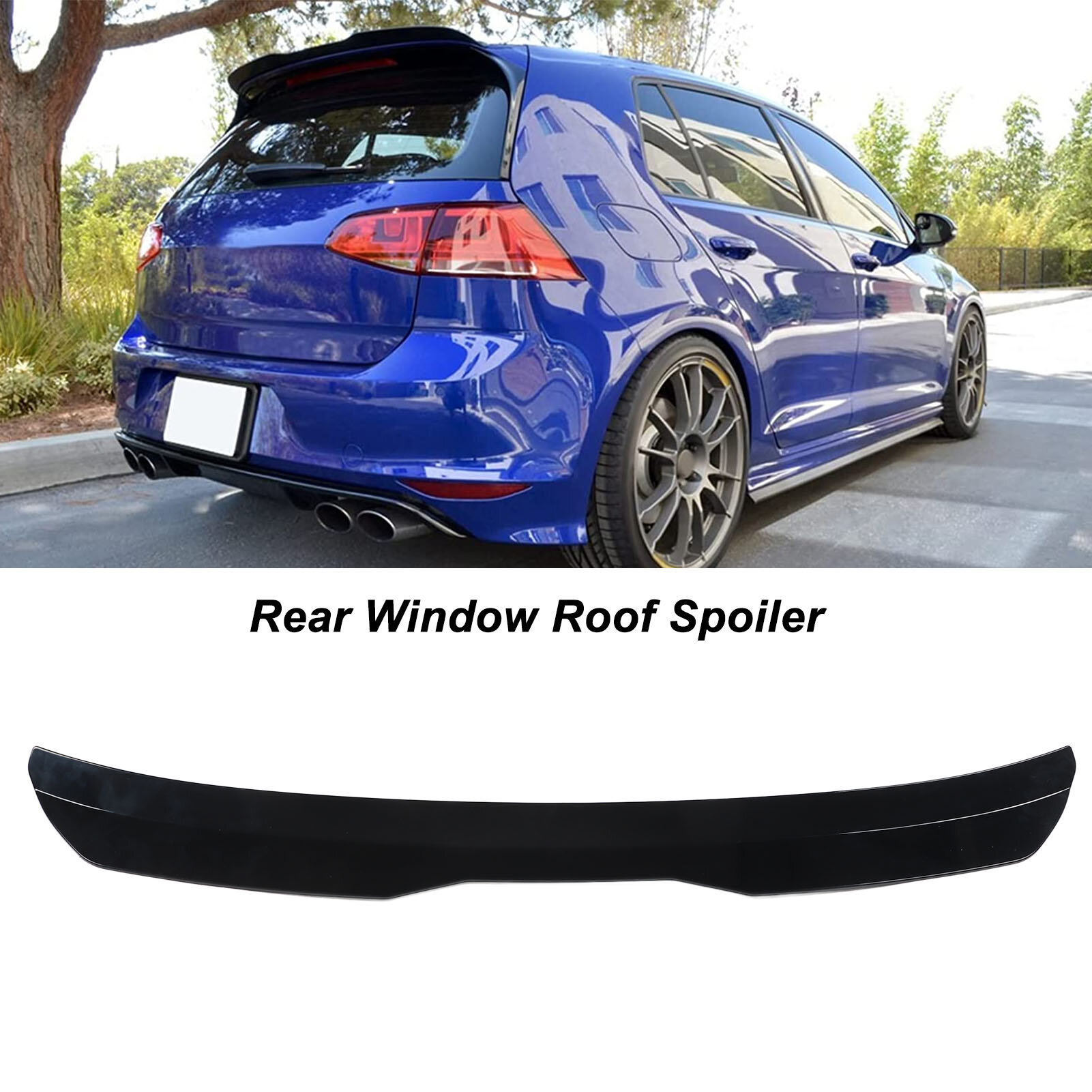 Спойлер на крышу заднего окна, дефлектор козырька, универсальный, подходит для уменьшения сопротивления, верхняя часть окна, молдинг для губ, отделка, глянцевый черный