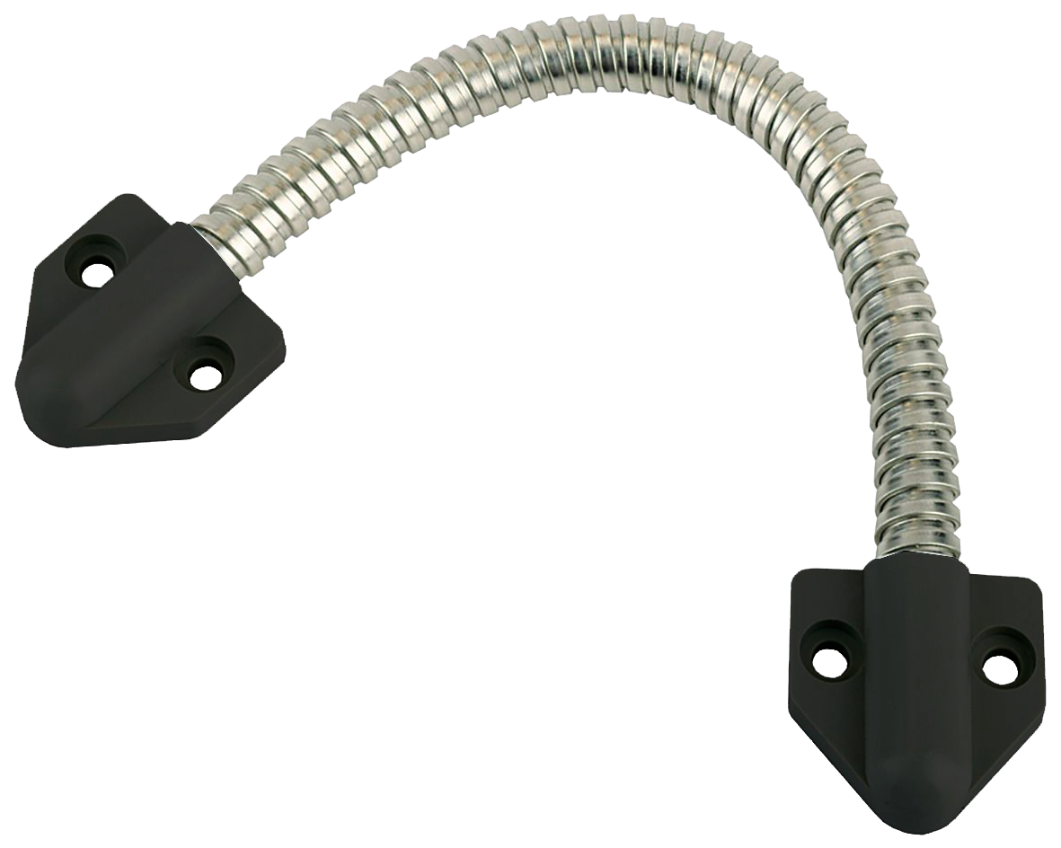 Переход гибкий уличный 6 мм нержавеющая сталь KL-468 чёрное крепление