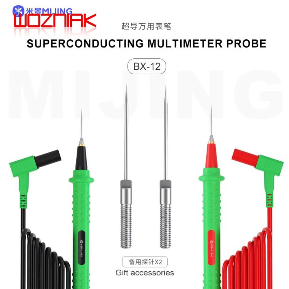 Универсальный зонд MIJING BX12, специальный заостренный тонкий зонд, высокоточный указатель, универсальное тестирование, измерение и ремонт напряжения