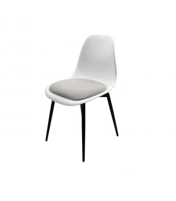 Стул Туссе чёрный /белый, серый ГЛ
