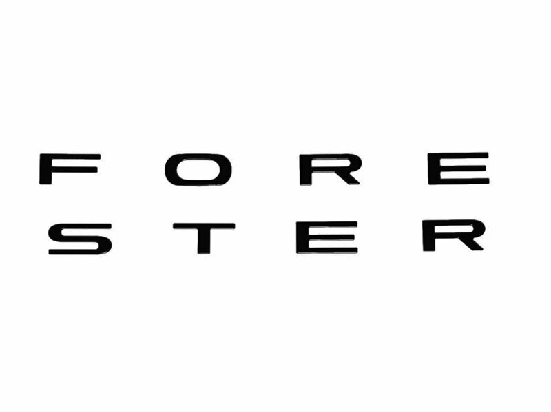 25 моделей Subaru Forester, модифицированные с буквами эмблемы задней двери, серия SL, Dumb Black