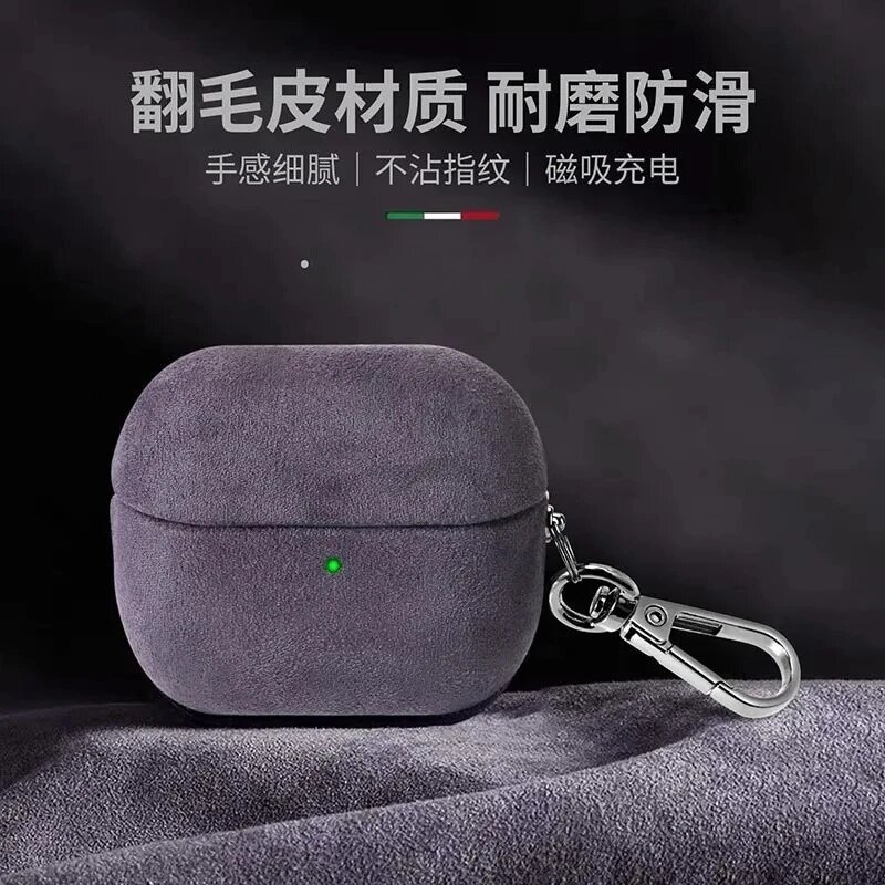 Пушистый чехол для Samsung Galaxy Buds 3 и Buds3 Pro Buds3, Gray