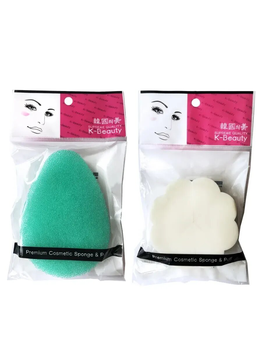 Набор спонж-губка "Капля" и Цветок"