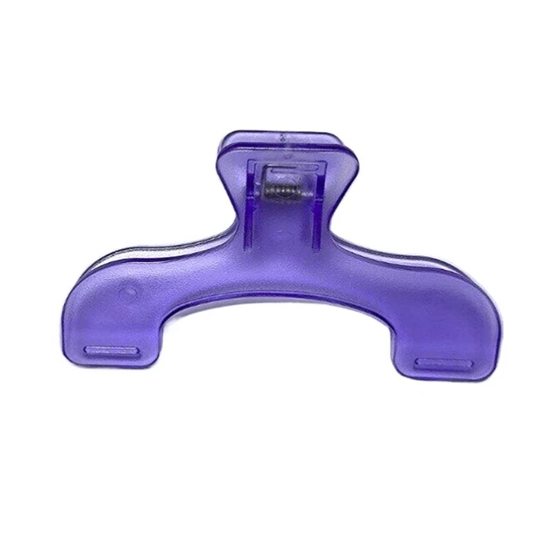 Прозрачный металлический зажим для книг Фиолетовый, A11