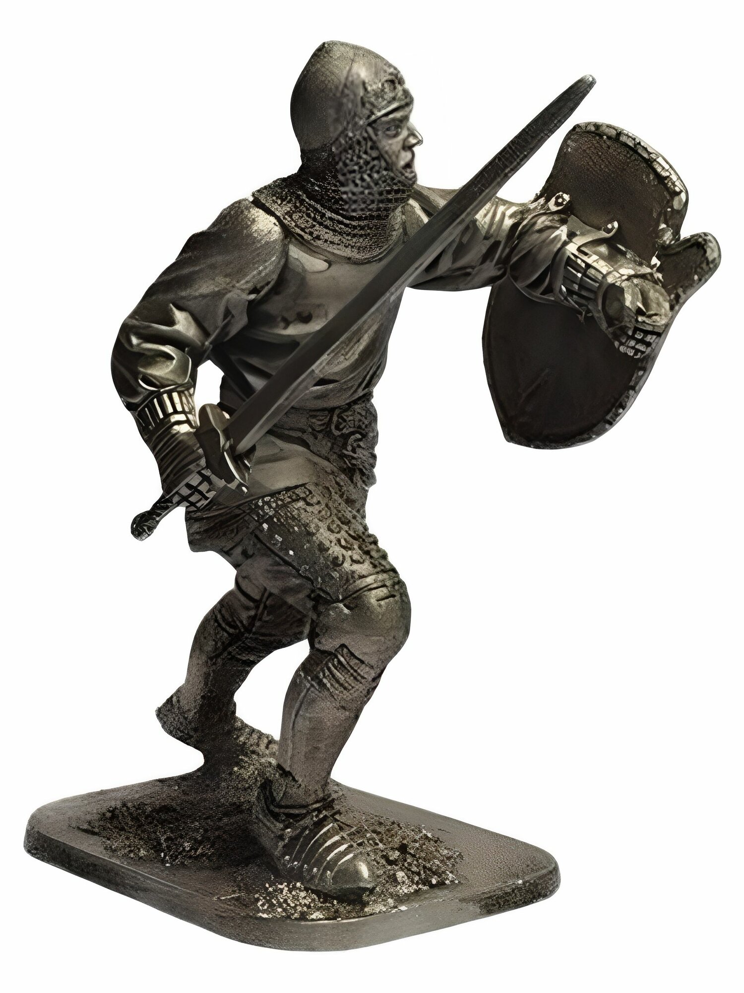 Коллекционный оловянный солдатик фигурка Средневековый рыцарь, 15 в. 54 мм Масштаб1:32