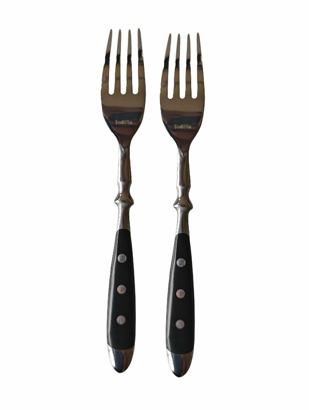Набор вилок столовых TODELIA "Gentleman", нержавеющая сталь/бакелит, 2 шт