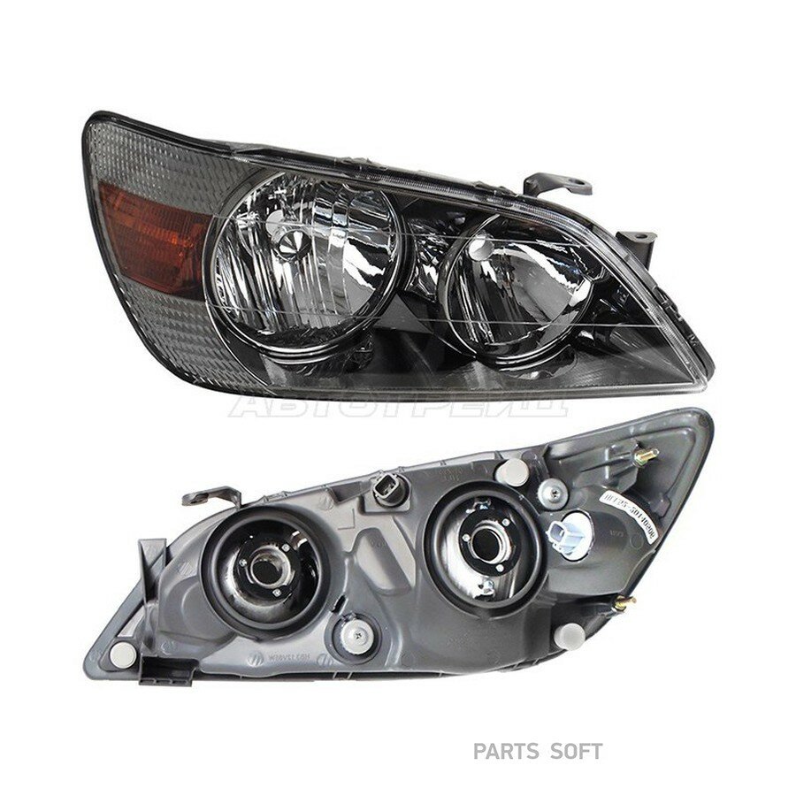 Фара Lexus IS 98-05 / Toyota Altezza 98-01 (Справа/ Галоген/ Ручная регулировка) от официального дистрибьютора, SAT, артикул ST21211D8R